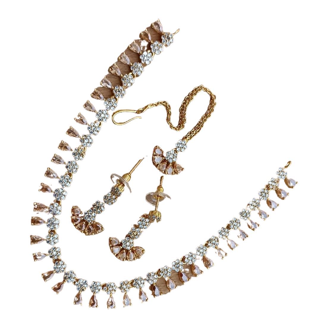 Indian American Diamond Zarkoon Full Jarau Set | Daraz.pk