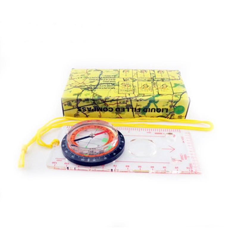 Portable Compass Scale Ruler Multifunction Map Ruler With Lanyard For ...