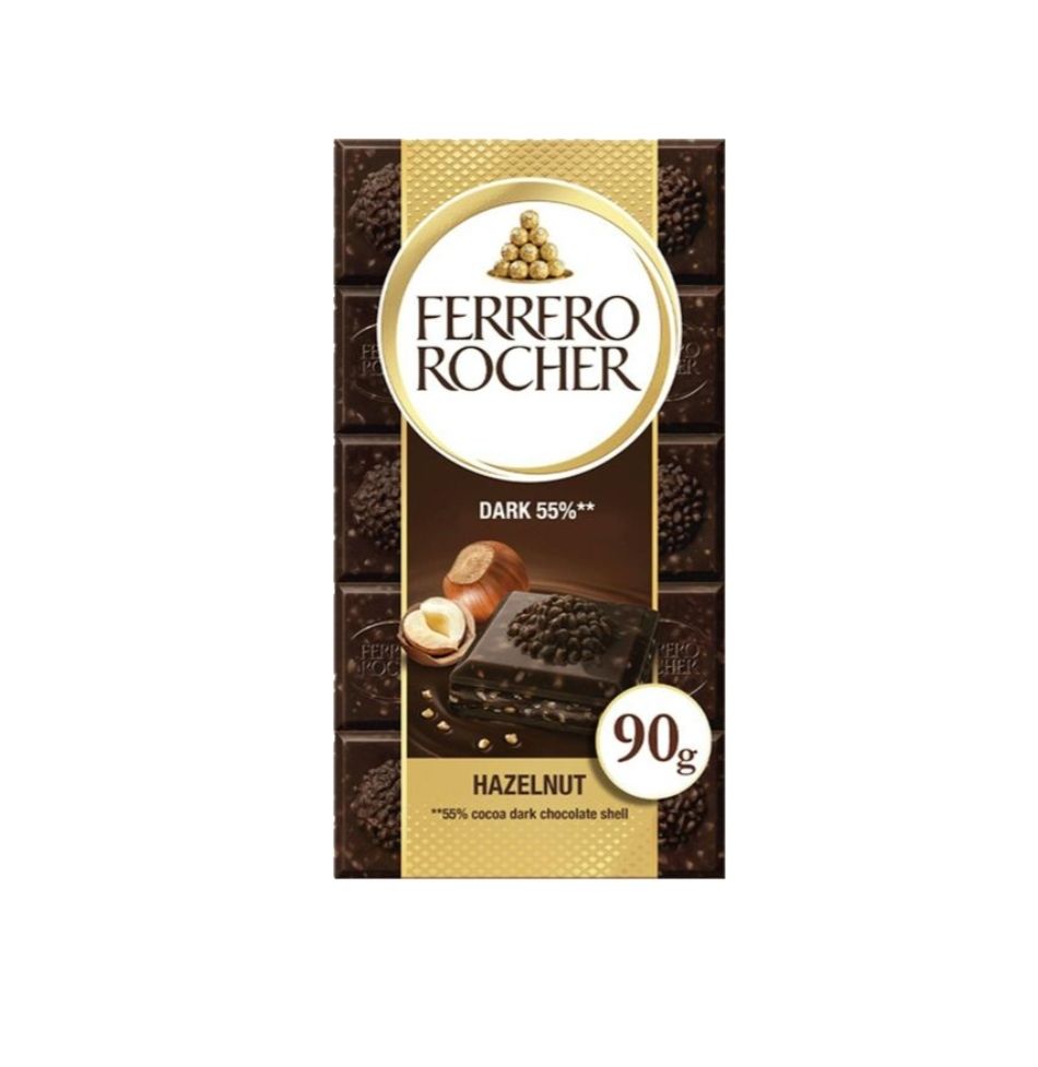 Ferrero Rocher Dark Chocolate Bar, 90 g | Daraz.pk