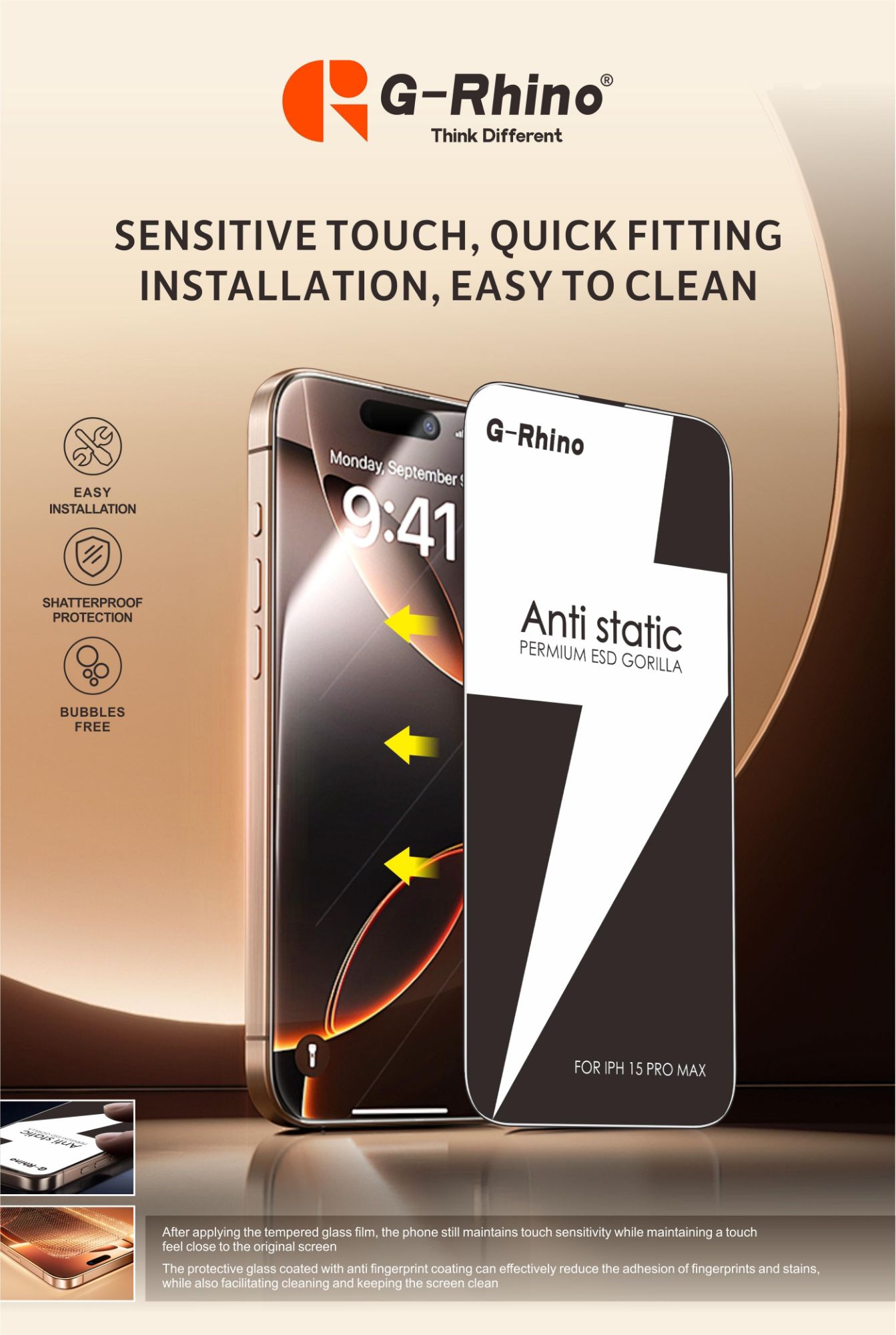 Samsung A17 / Samsung A16 Anti static Gorilla OG Hd+ Tempered Glass ...