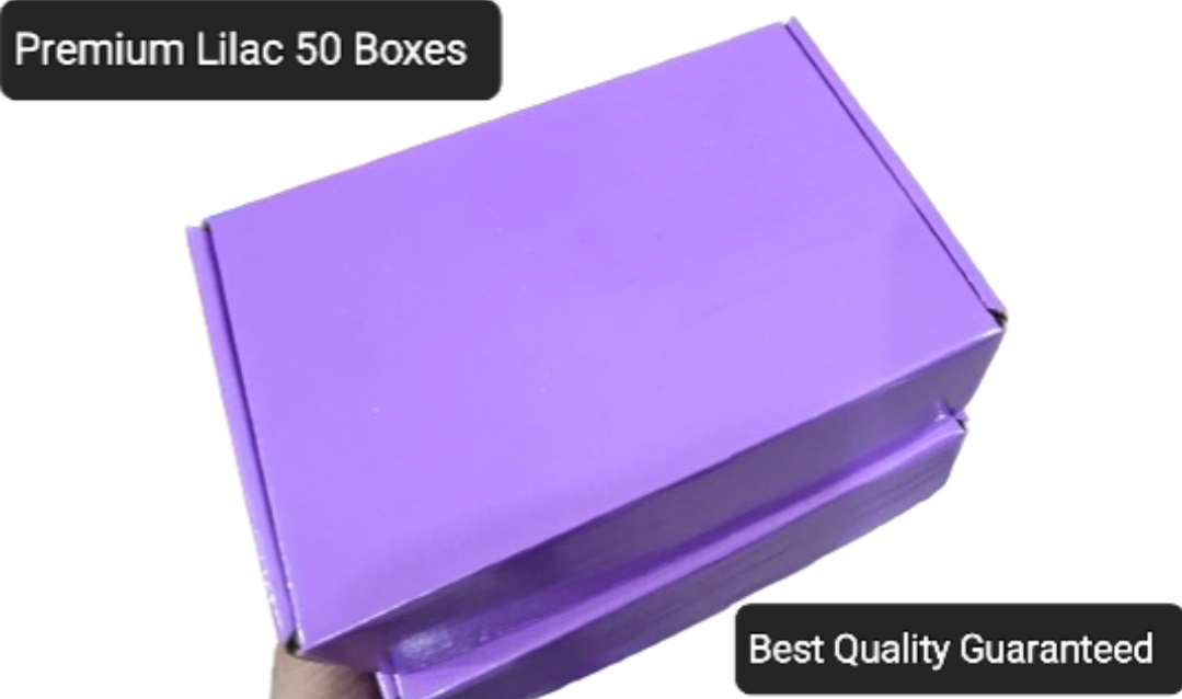 Lilac Purple Boxes 9X6X2.5 Inches - Premium Ecommerce Purple Boxes With ...