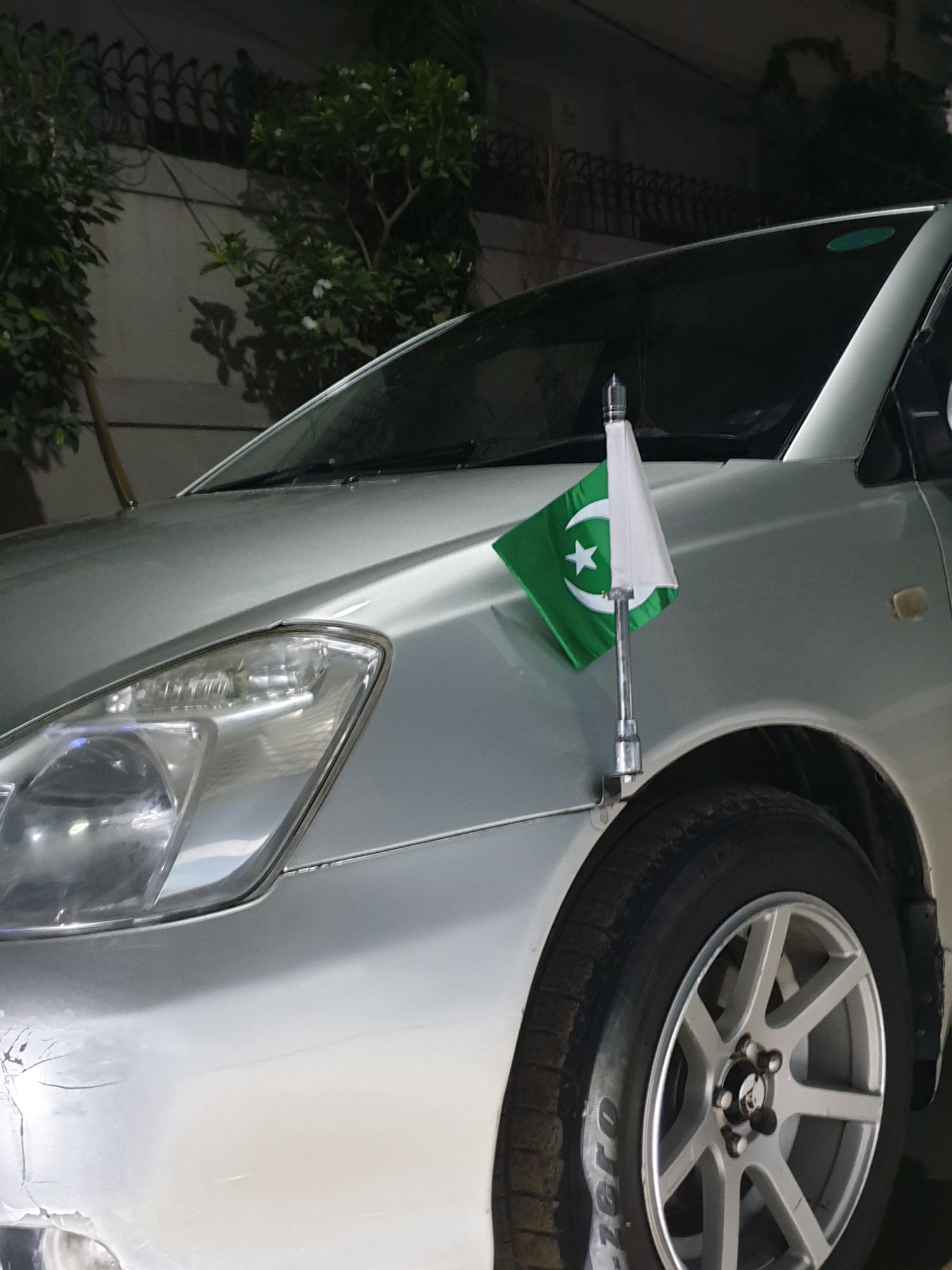 Car Flag Rod With Flag (Screw) | Flag Rod With Pakistan Flag High ...