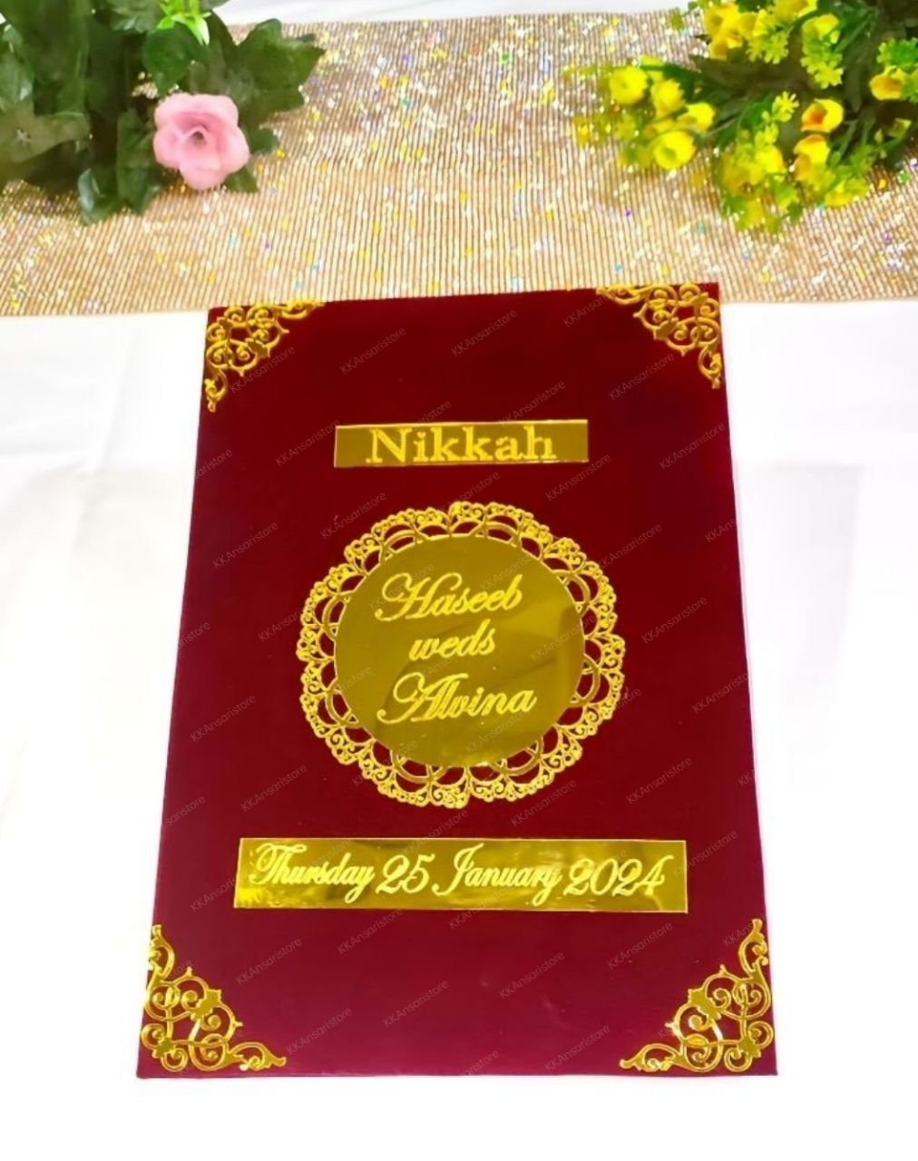 Nikah Booklet, Nikah nama with signature and thumb impression box ...