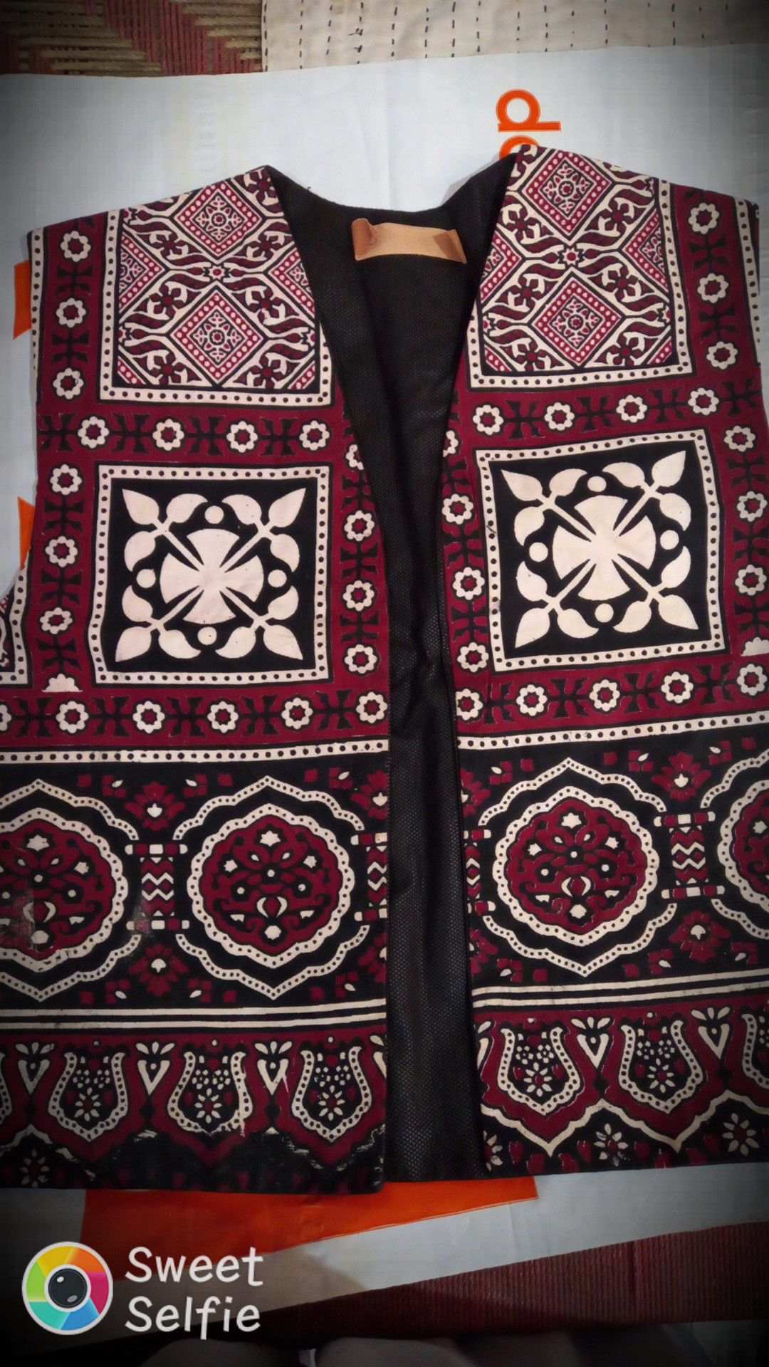 traditional sindhi ajrak koti | Daraz.pk