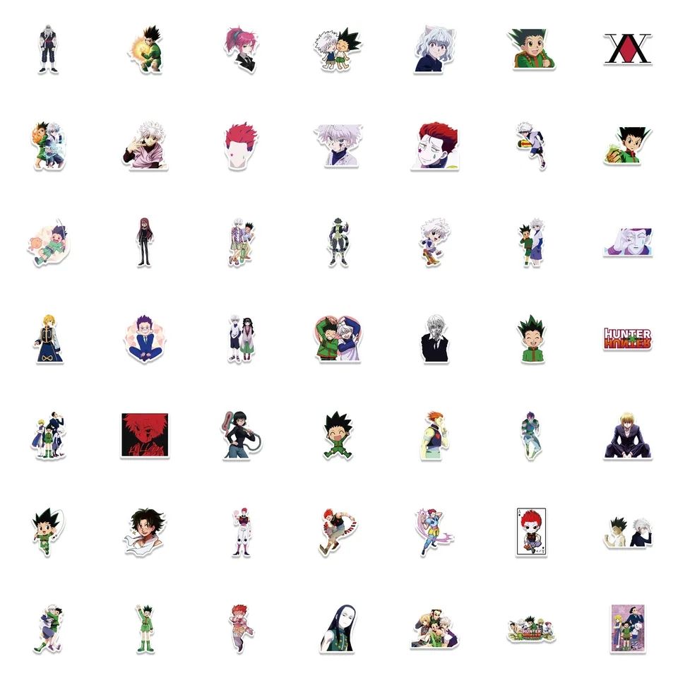 Hunter x Hunter Anime Stickers Decals Skateboard, Laptop, Suitcase ...