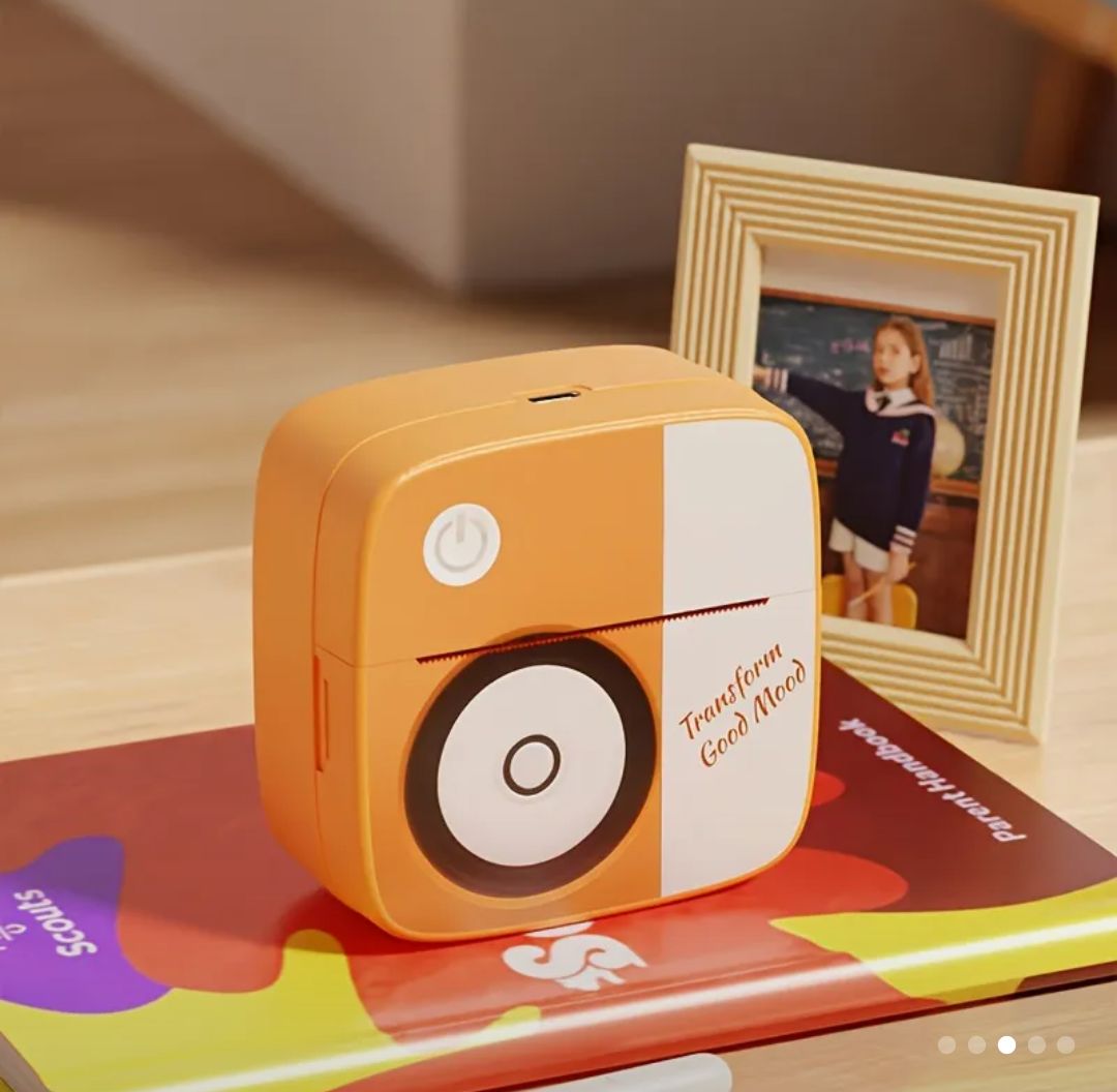 Pocket Inkless Mini Printer - 1 Thermal Paper Roll - Thermal Portable ...