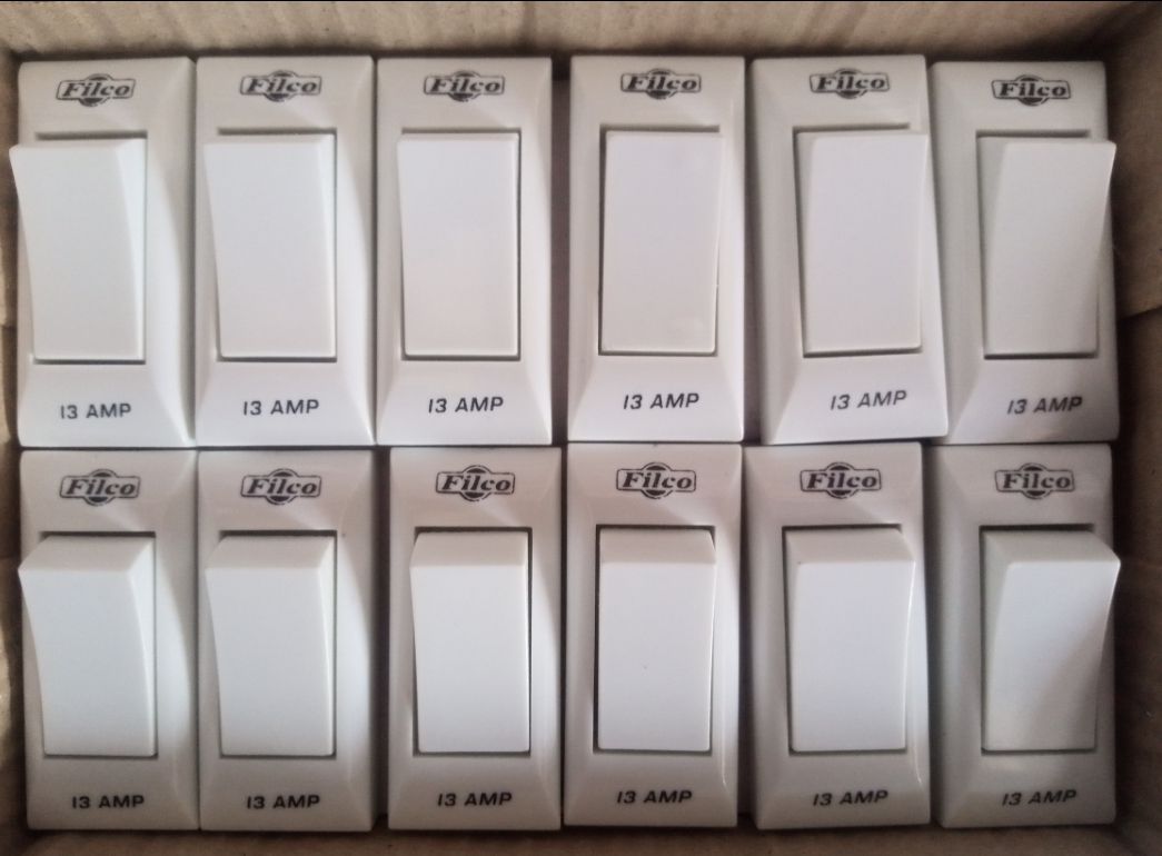 switch & sockets Fancy series 13 Amp 250volts/switch 12 pcs /Socket ...