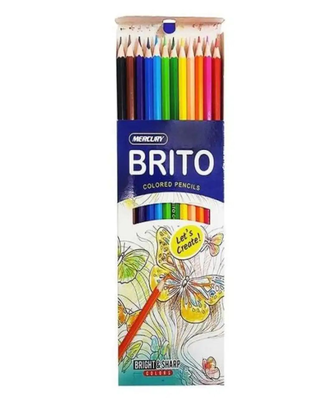 Brighto Colour Pencil - One Pkt - 12 Colour - Smooth writing - Sharp ...
