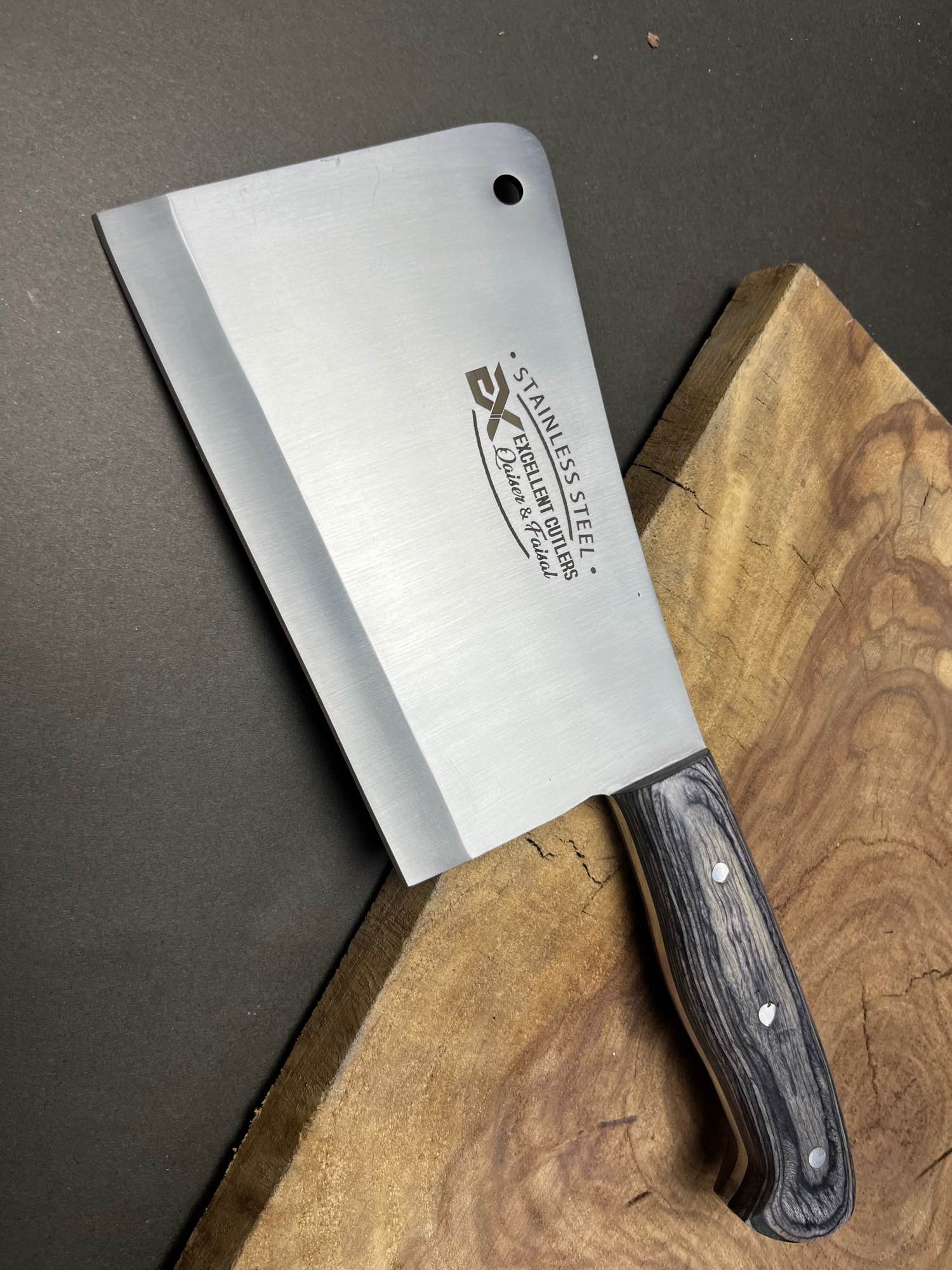 700g Stainless Steel Meat & Bone Cleaver Meat Cleaver Chopper Butcher ...