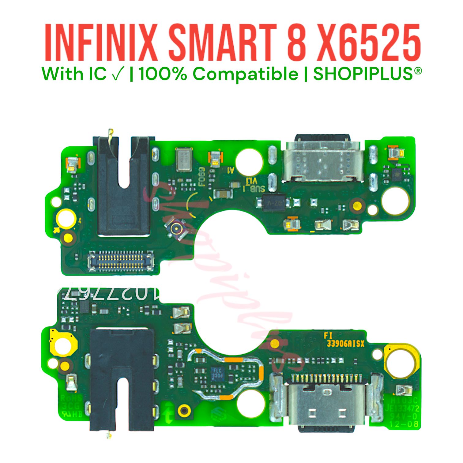 Infinix Smart 8 X6525 Charging Flex , charging circuit, mic flex , Charging board , kit , strip ...