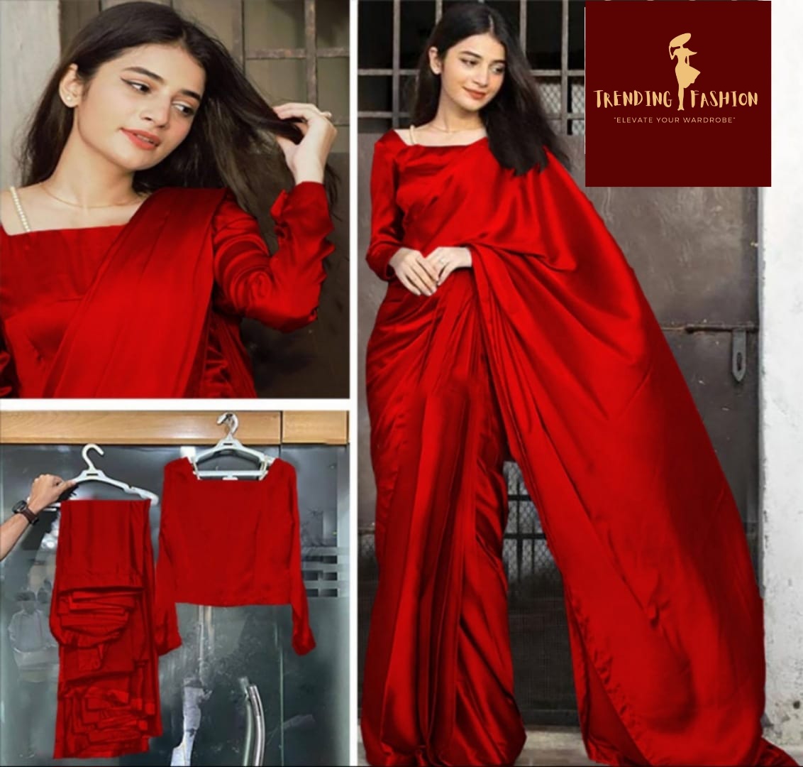 Most Demanding Plain Silk Saree. Plan Sari | Daraz.pk