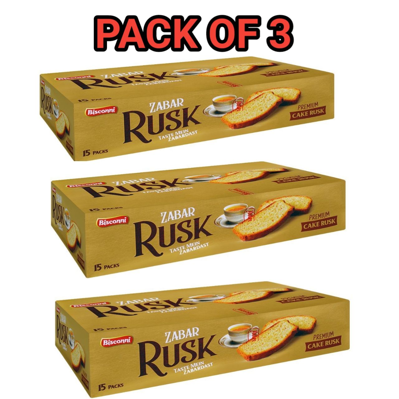 Pack Of 3 Rusk Cake Box | Daraz.pk