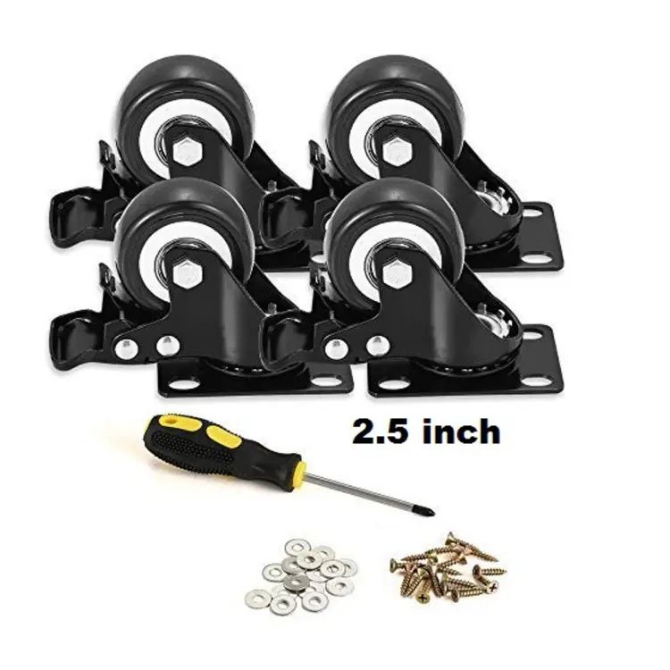 High quality 4 pieces 3 inch wheels for chair offices Swivel Caster ...
