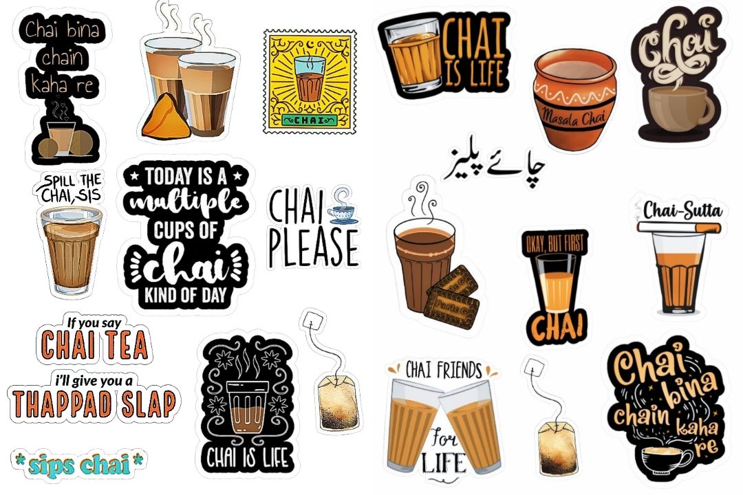 Chai Lover Aesthetic Stickers perfect for Mobile,Laptop and journalling ...