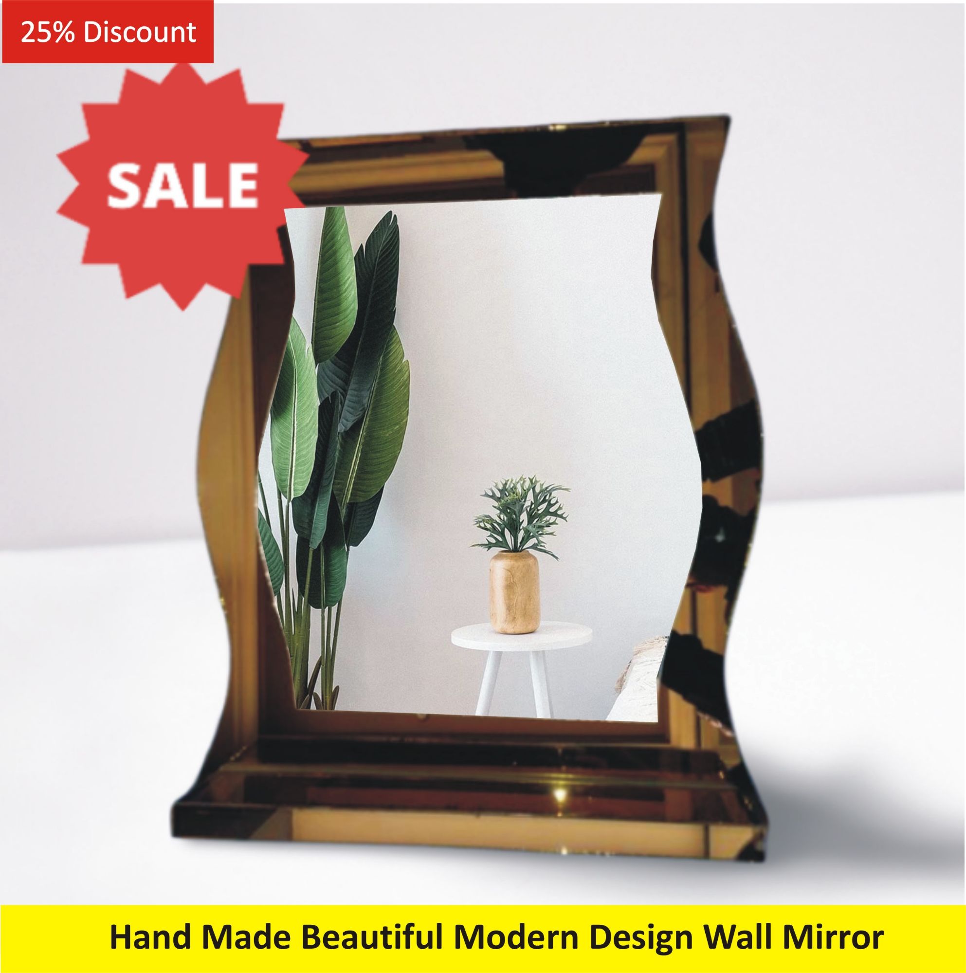 Hand made fancy & Modern wall mirror | Daraz.pk