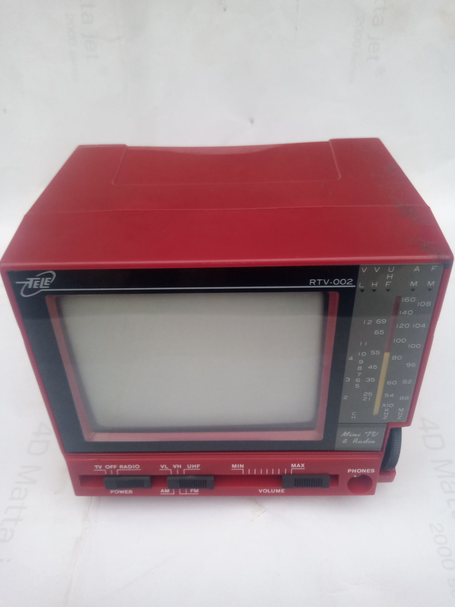 Antique And Vintage 4.5"Inch Small Tv Made in China. Black and White Tv ...