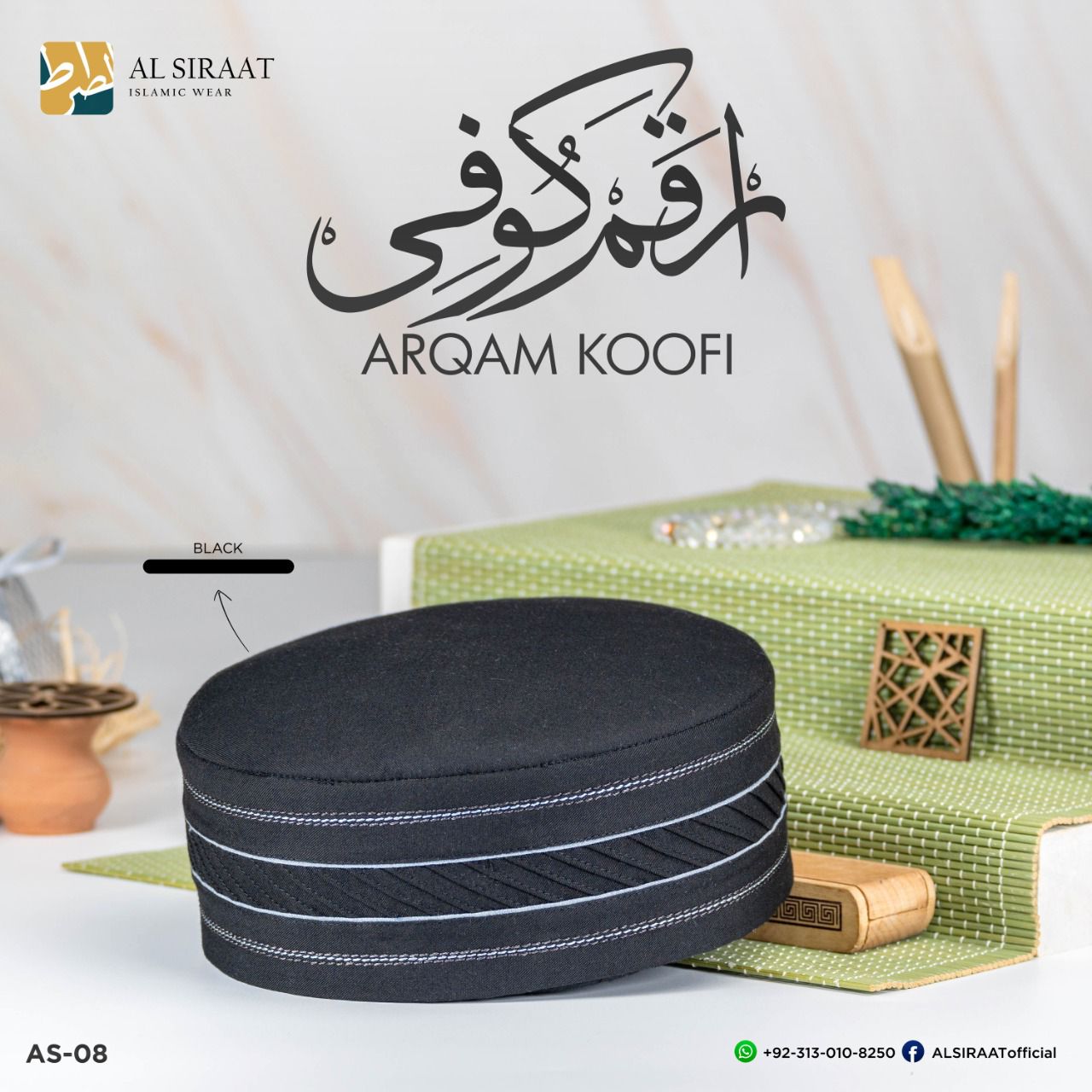 Arqam Koofi Premium Quality Branded Caps Islamic Caps For Mens Suiting ...