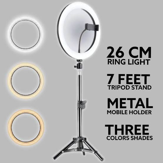 Ring Fill Light 26 cm * 7 ft Stand * 3 Different Color Combination ...