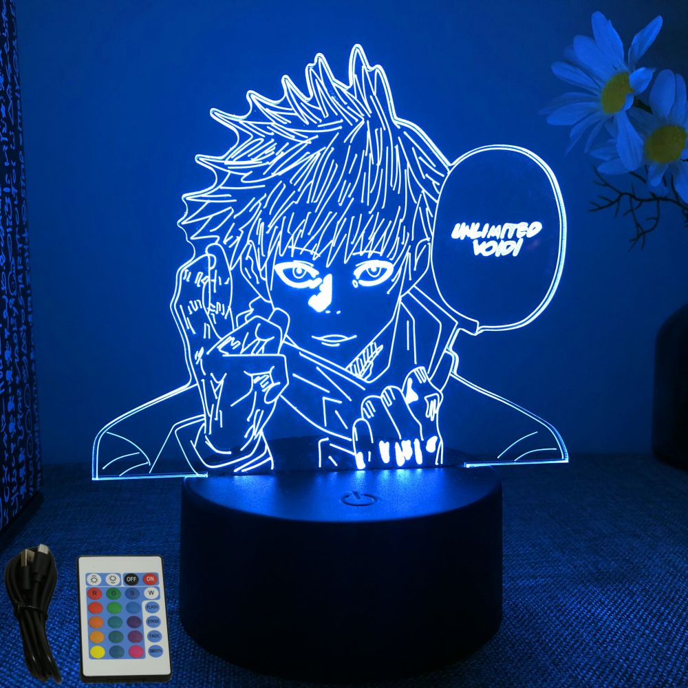 3D Anime Lamp Jujutsu Kaisen Led Night Light RGB Table Lamps Satoru ...
