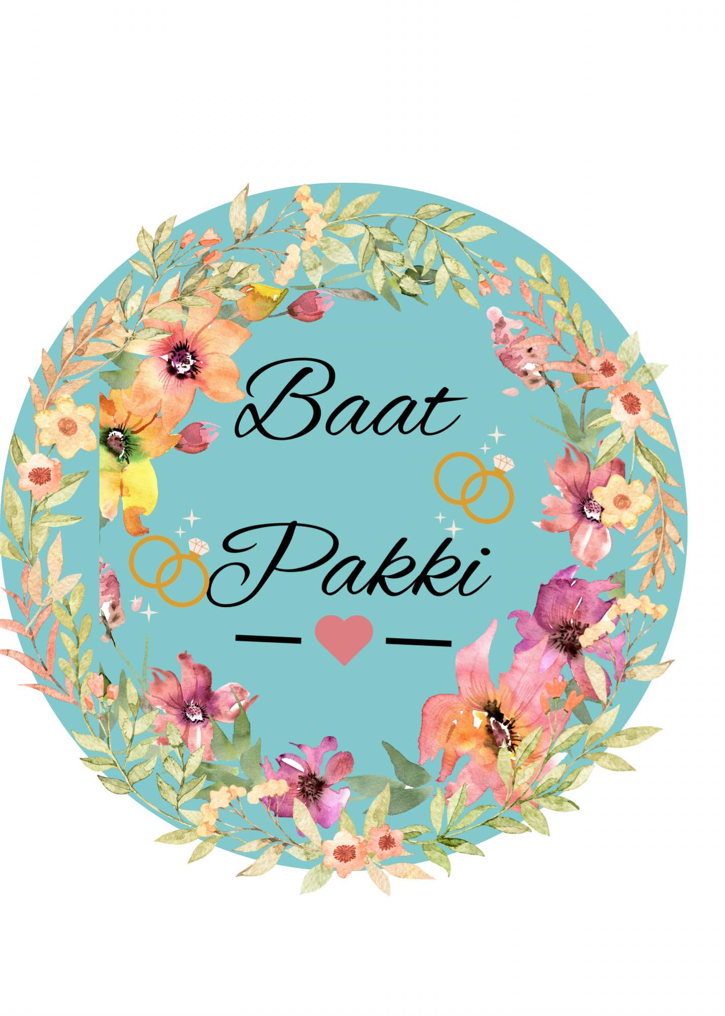 pack of 10 baat pakki tags / cake toppers / customize baat pakki tags ...