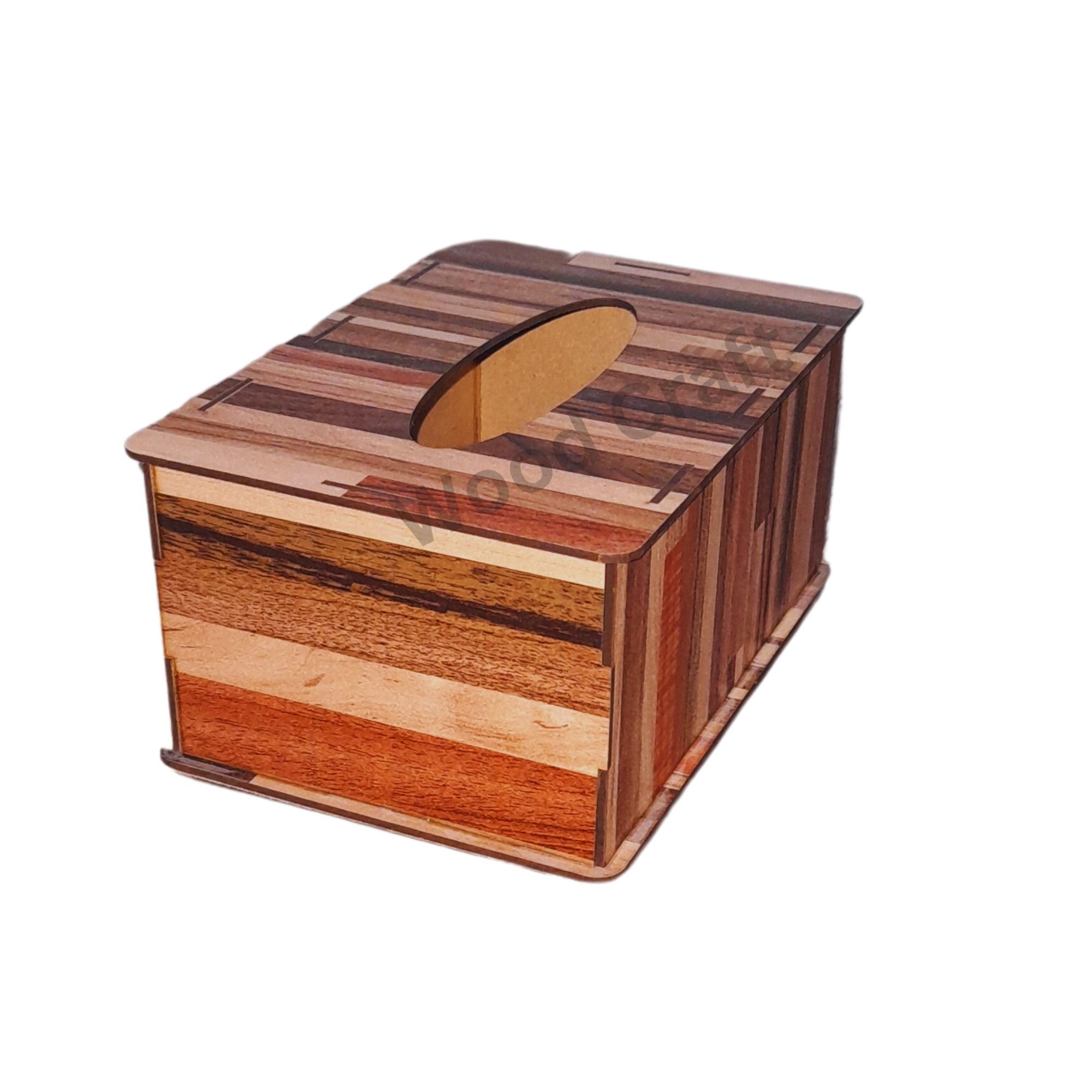 Wooden tissue box Tissue holder Wood tissue dispenser Decorative Box ...