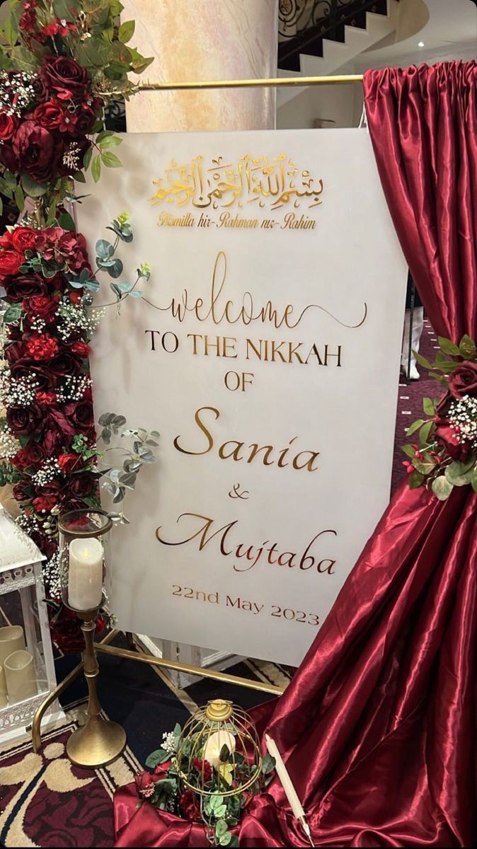 Customized Nikkah, Barat, Waleema, Engagement, Mehndi Welcome Entry ...