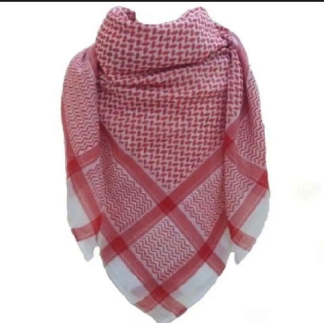 Falasteeni Rumaal - Embroidered Red and Black or plain White Rumaal ...