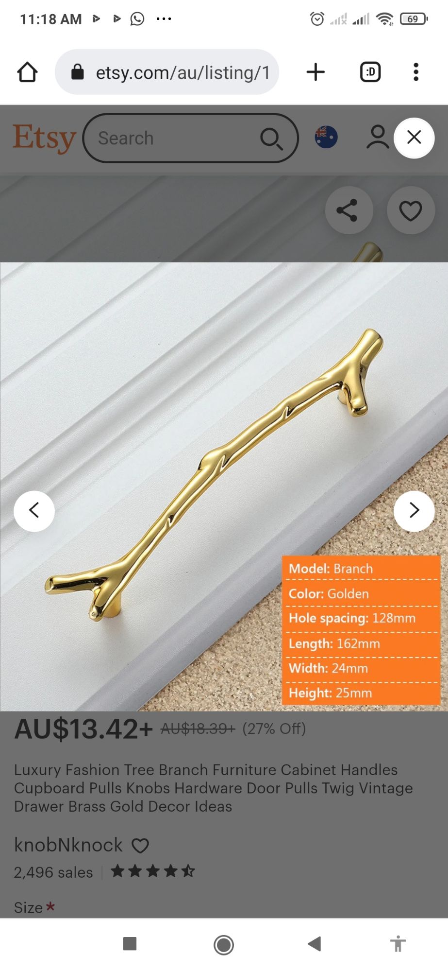branch tree handle for resin tray, | Daraz.pk