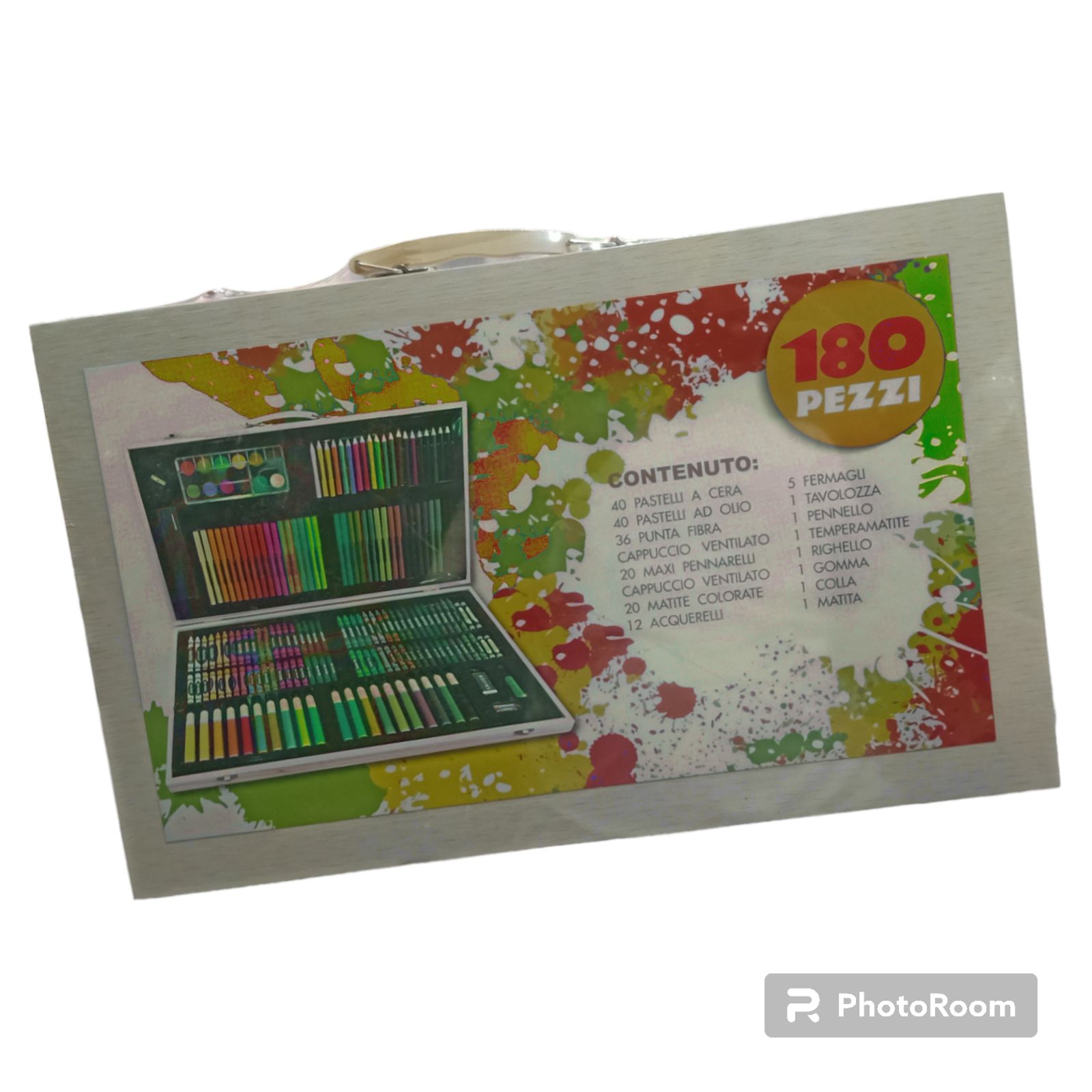 wooden colours box for kids art box 12x18 inches markers water colour ...