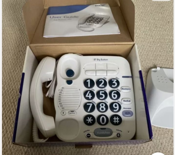 BT Big Button 100 Single Line Corded Phone | Daraz.pk