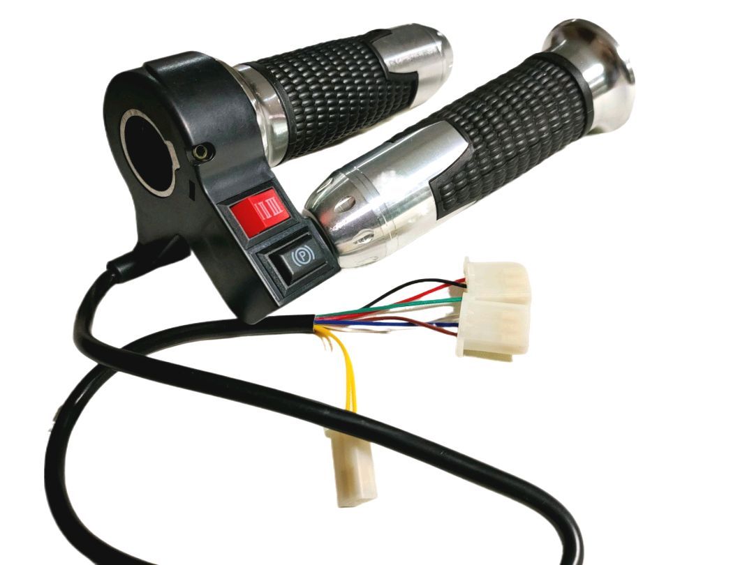 Electric bike throttle 3 speed button push button work 36v 48v 60v 72v ...