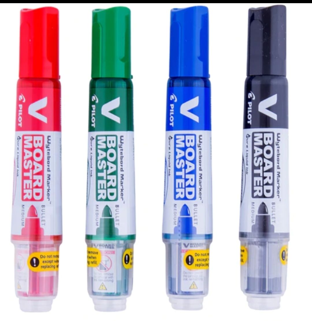 pilot white board marker pack of 4 /refillable, liquid ink whiteboard ...