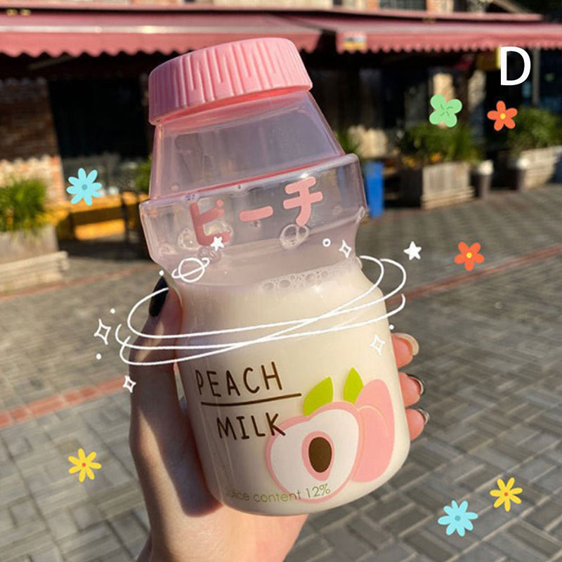 480ml Plastic Water Bottle Tour Drinking Bottle Yakult Shape Cute ...