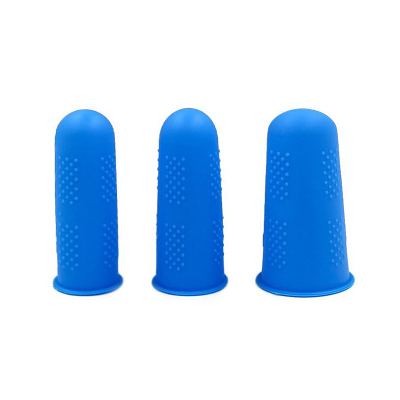 3Pcs Silicone Anti-cut Heat Resistant Finger Protector Fingers Cap ...