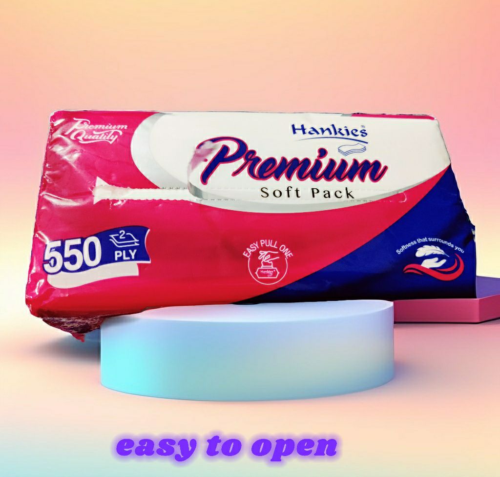 Premium tissue paper,hankies 550 tissues,2ply soft pack,super soft ...
