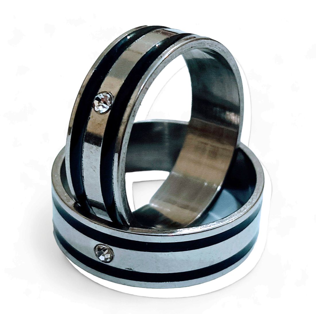 Stylish Silver, Black, Gold Titanium Ring/Chala For Men / Boys | Daraz.pk