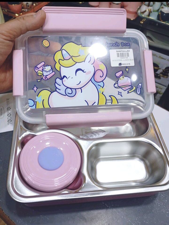 steel lunch box grade compartment lunch container stainless steel insulated food box | Daraz.pk