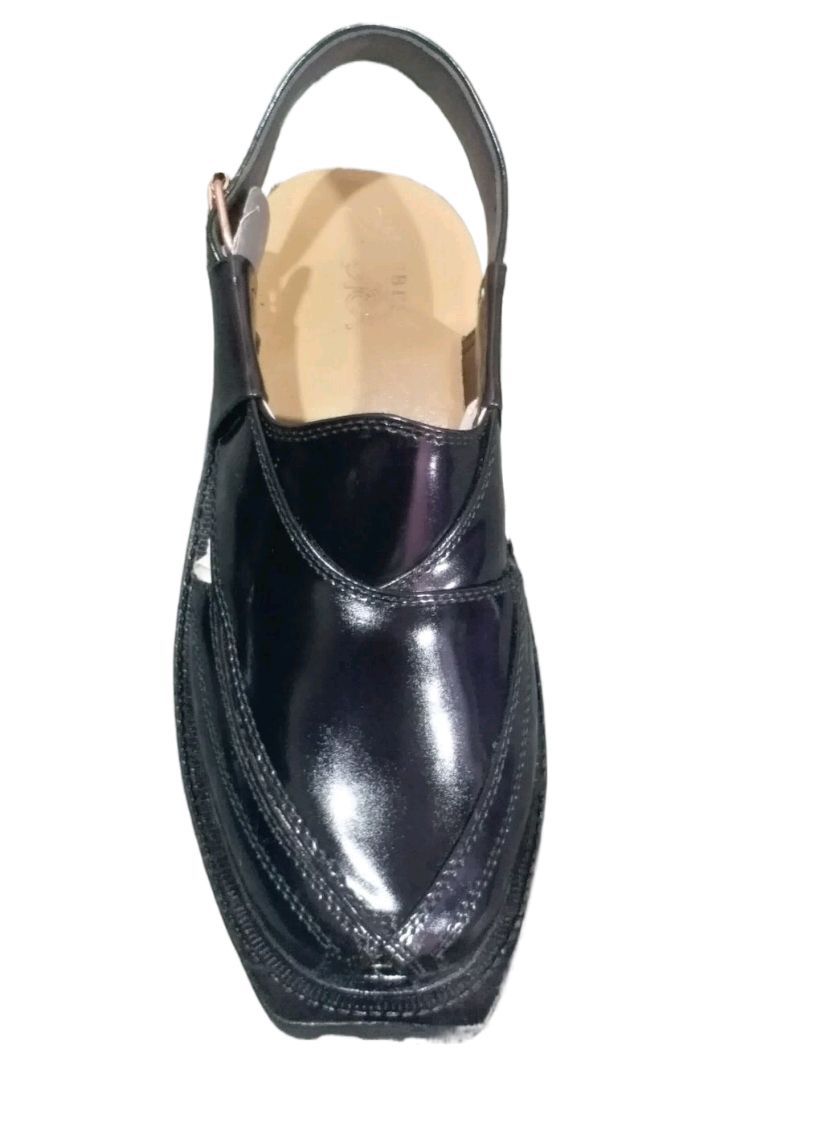 Nerozi chapel for mens. peshwari chaple black kheri chapal | Daraz.pk