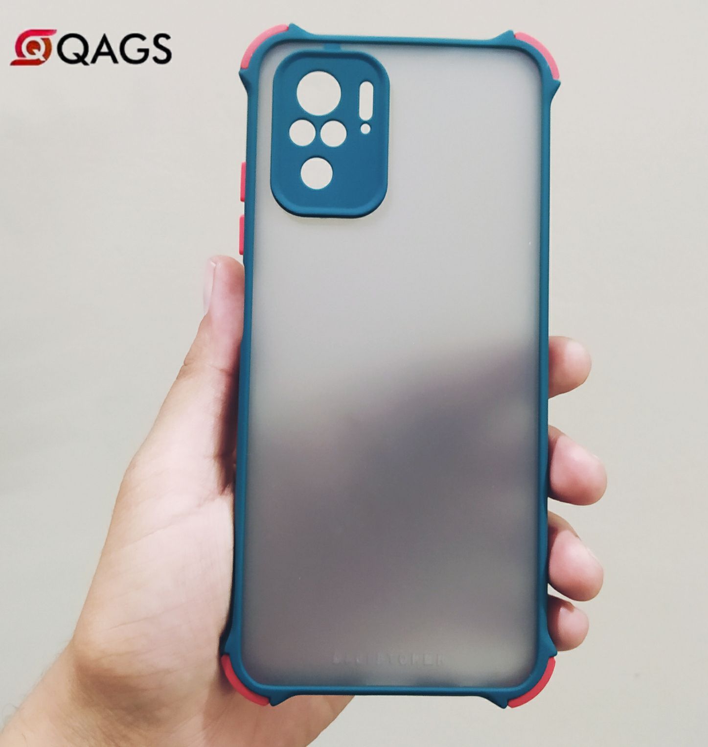 QAGS Redmi Note 10 / Note 10s 4G Cover - Multi cover - Semi Transparent ...