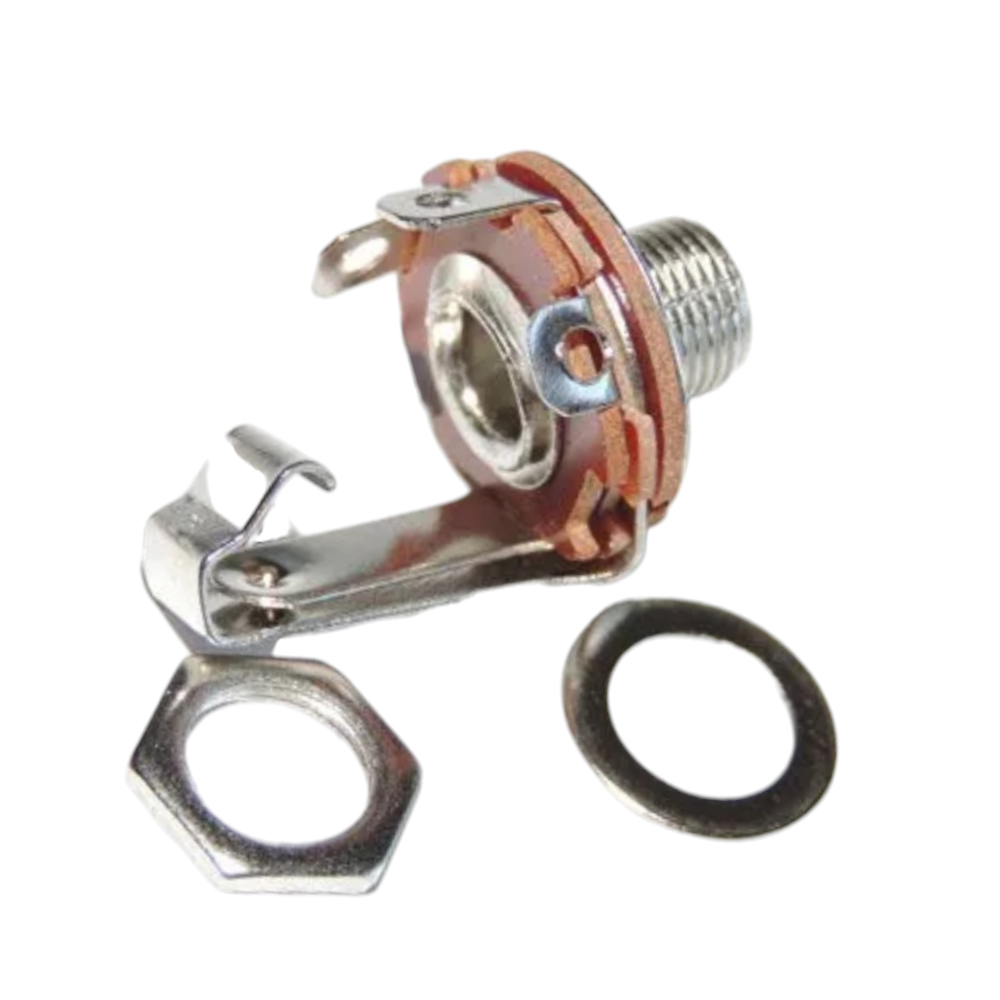 Mono 6.35mm ID Socket Jack Connector Panel Mount For Guitar Amplifier ...