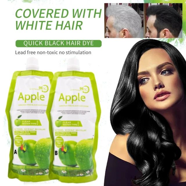 Apple Hair Color 96 Natural Black Ammonnia Free | Daraz.pk