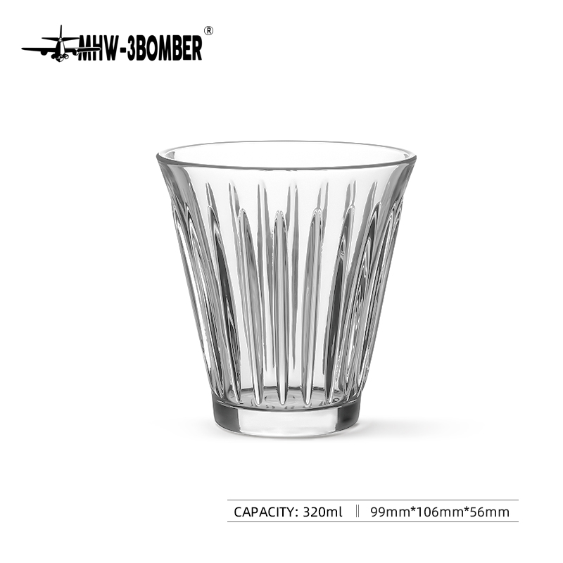 MHW 3BOMBER 90-320ml Clear Glass Coffee Cup Drinking Glasses for Espresso Cappuccino Juice ...