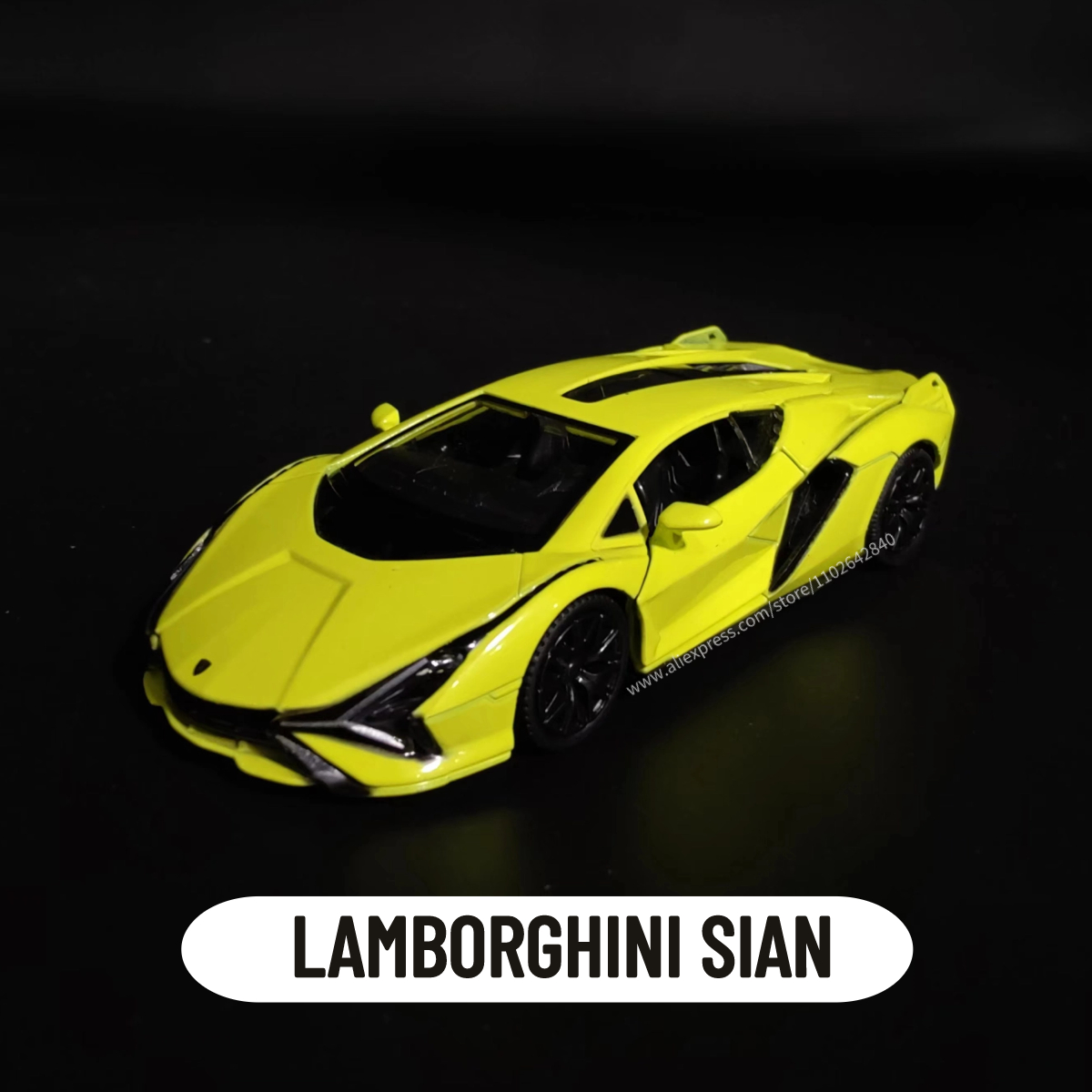 1:36 Car Model Replica Lamborghini Sian Scale Metal Diecast Miniature ...