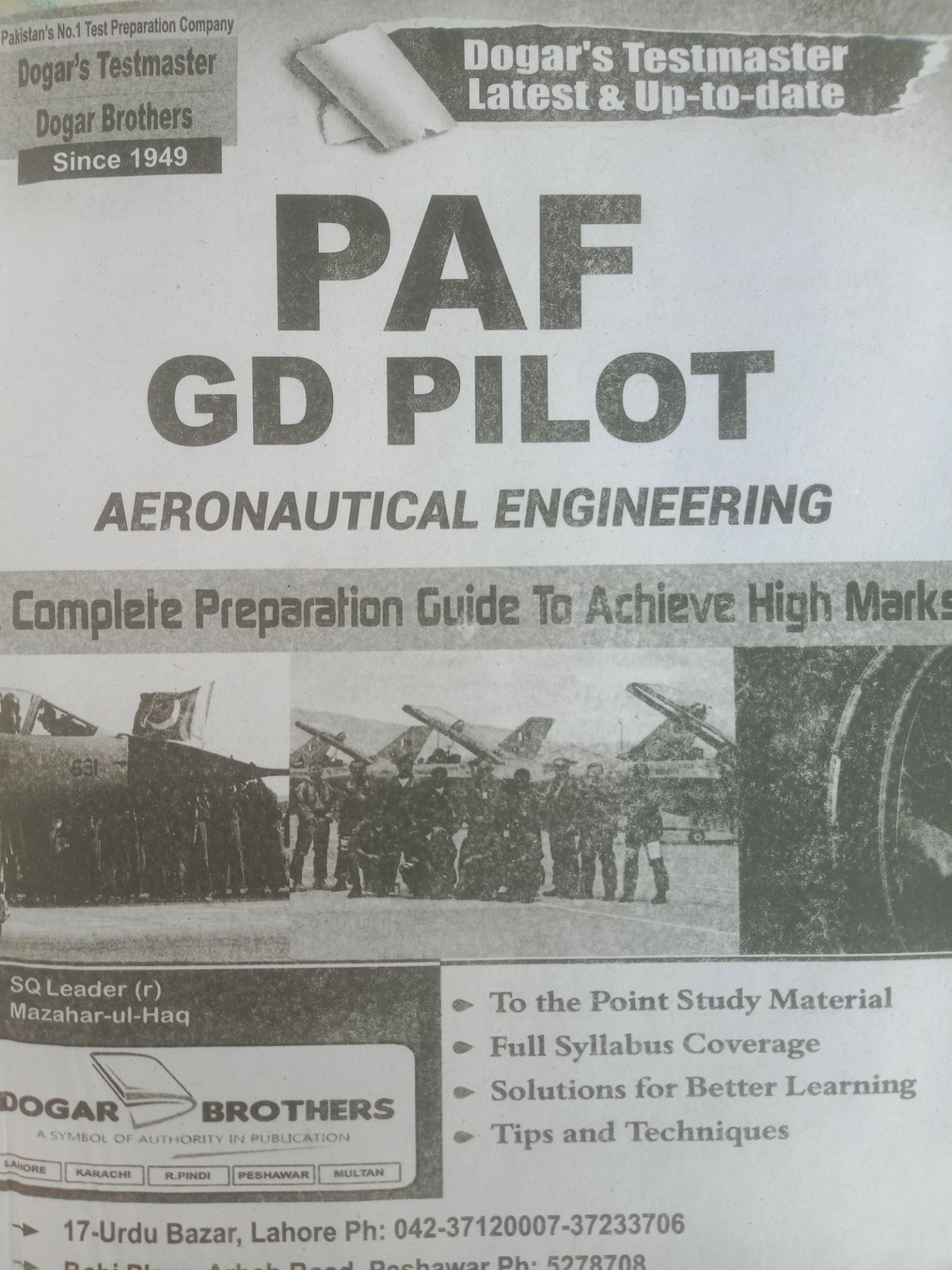 PAF GD Pilot, Aeronautical Engineering & Air Defense Course Guide 2026 ...