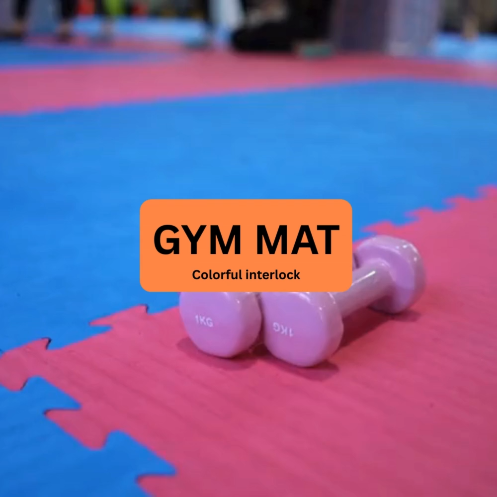 EVA Foam Gym Flooring Mat 2x2 Feet – 13mm Thick Interlocking Floor Mats ...