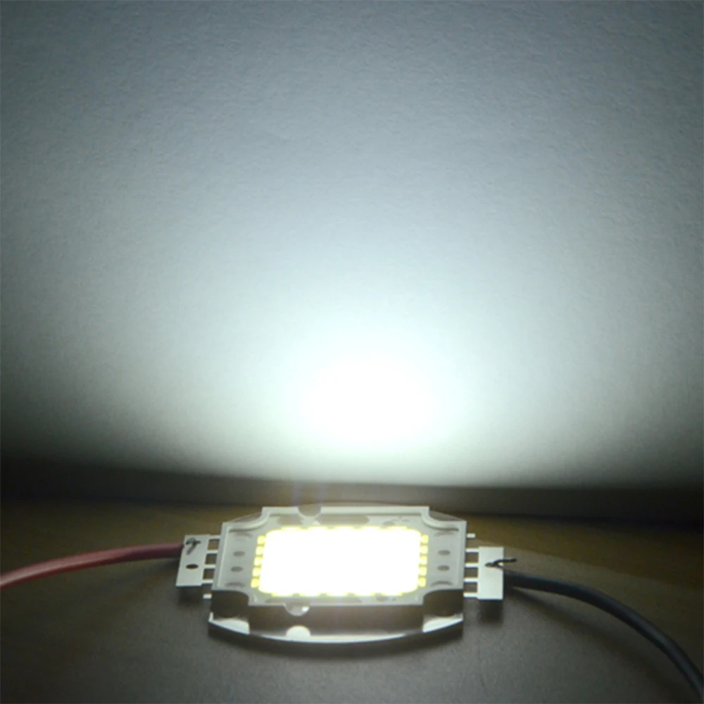10W 20W 30W 50W 100W White/Warm White LED Chip DC 12V 36V COB Integrated High Power Lamp Beads ...