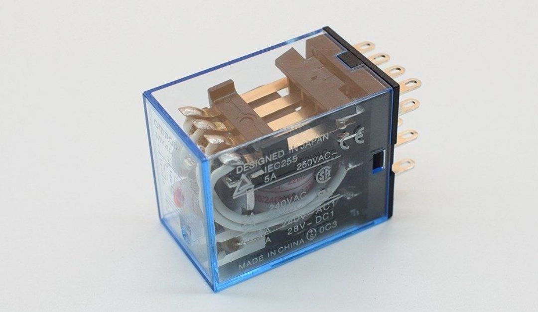 AC 220V Coil 14 PIN ( 5A x 4 Line ) 240V Power Relay DPDT Changeover ...