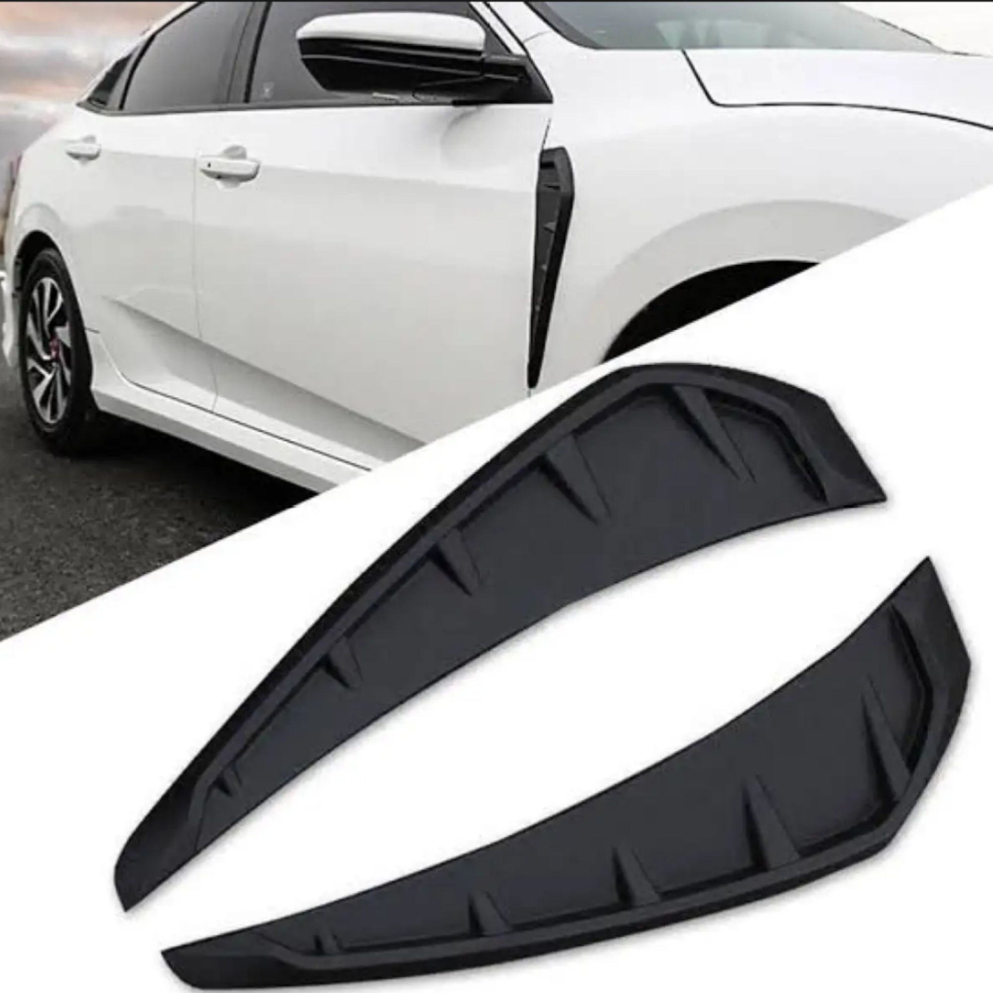 universal sports side Fender Air Flow Fins Auto side Vent Air Flow ...