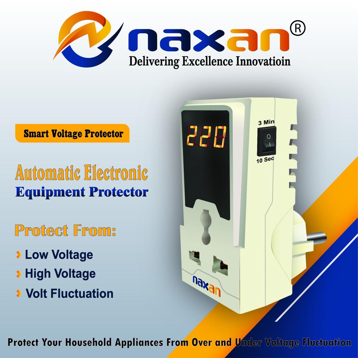 naxan automatic electronic equipment protector muhafiz smart voltage ...