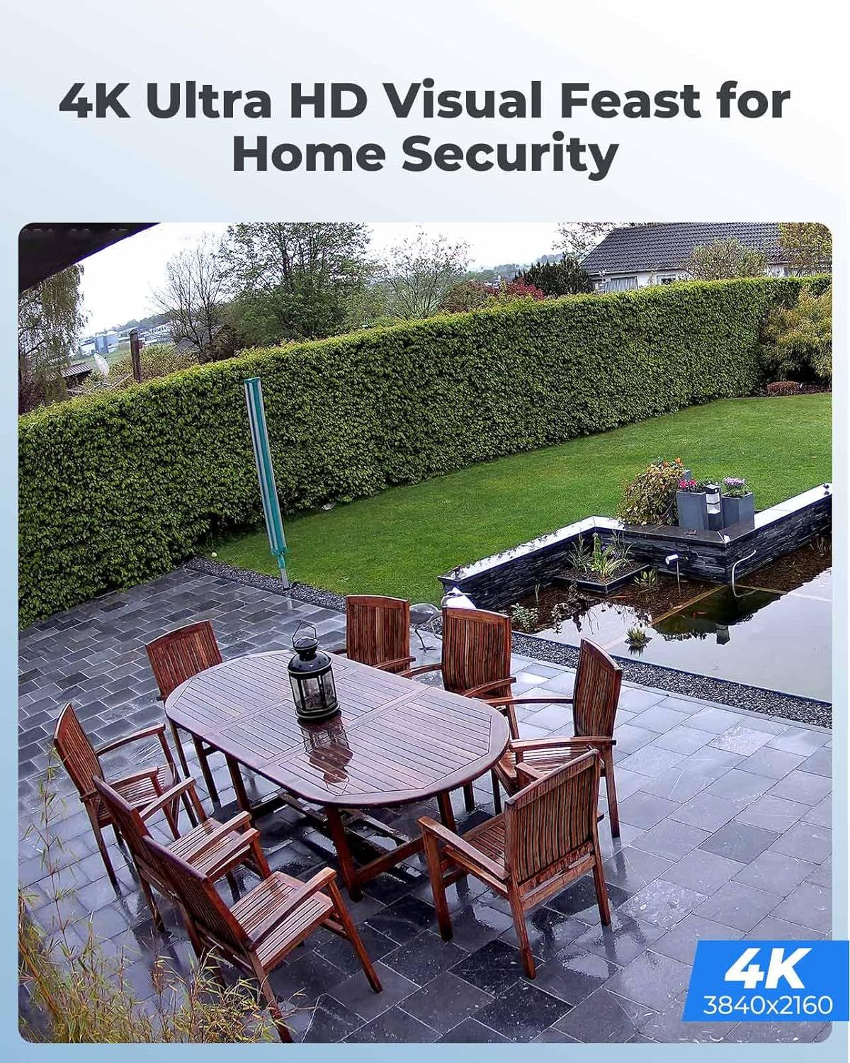 REOLINK Security Camera Outdoor System 4K, Surveillance IP PoE with ...